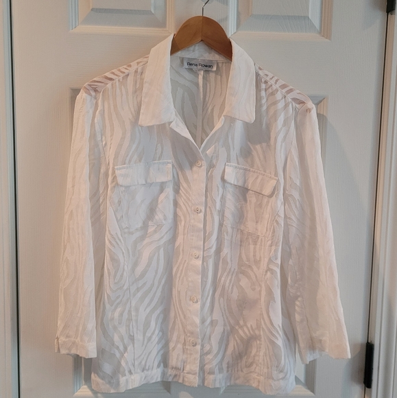 Rena Rowan | Tops | Rena Rowan White Blouse | Poshmark